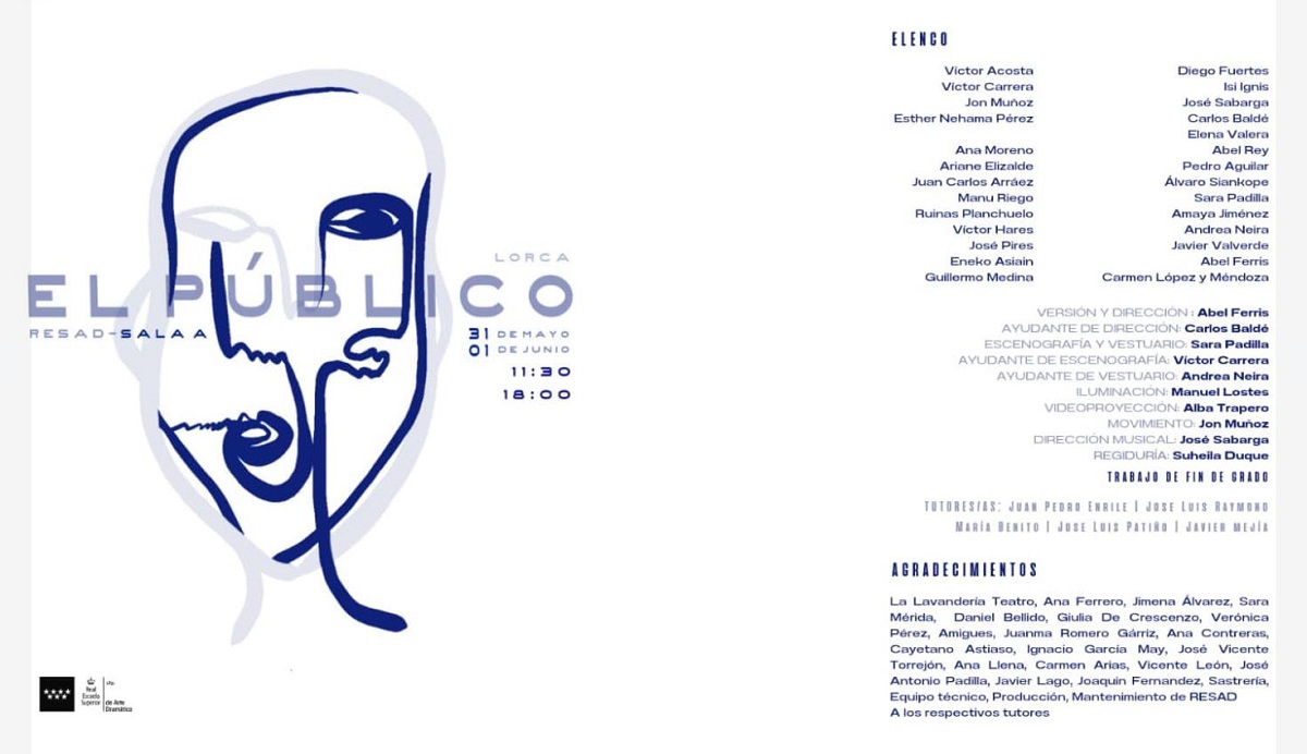 Viva el teatro!! "El Público", de Lorca, en la RESAD - Revista KM77