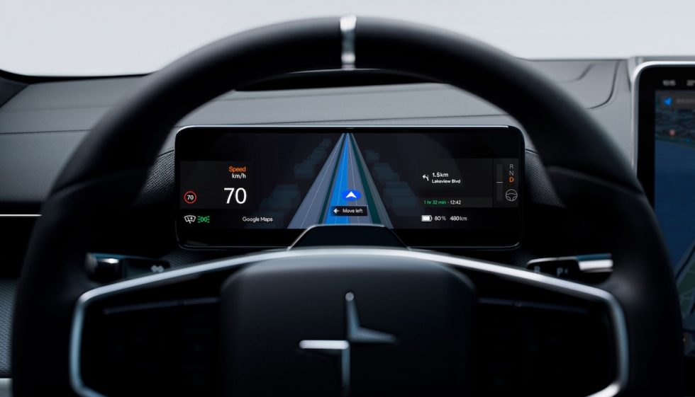Polestar integra la nueva guía de carril en tiempo real de Google Maps ...